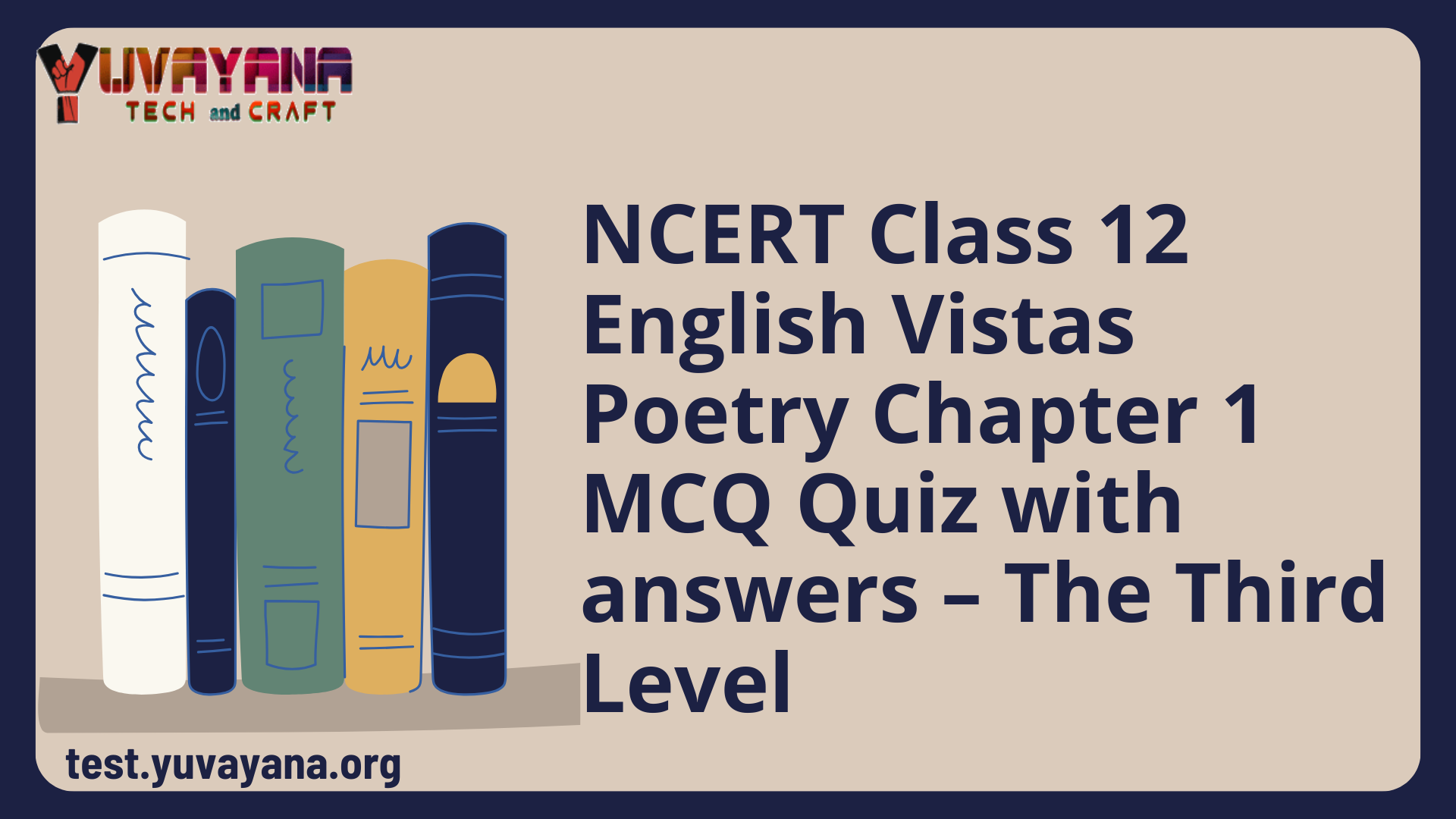 NCERT Class 12 English Vistas Poetry Chapter 1 MCQ Quiz with answers ...